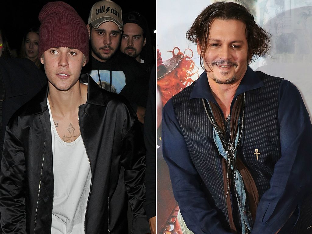 Verwechslung! Johnny Depp & Justin Bieber waren Doppelgänger ...