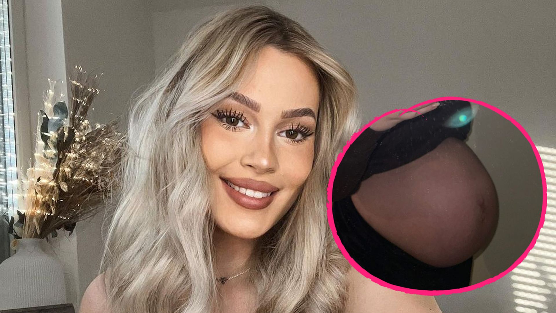 Großer Umfang: Denise Mski zeigt Bauch Stunden vor Geburt