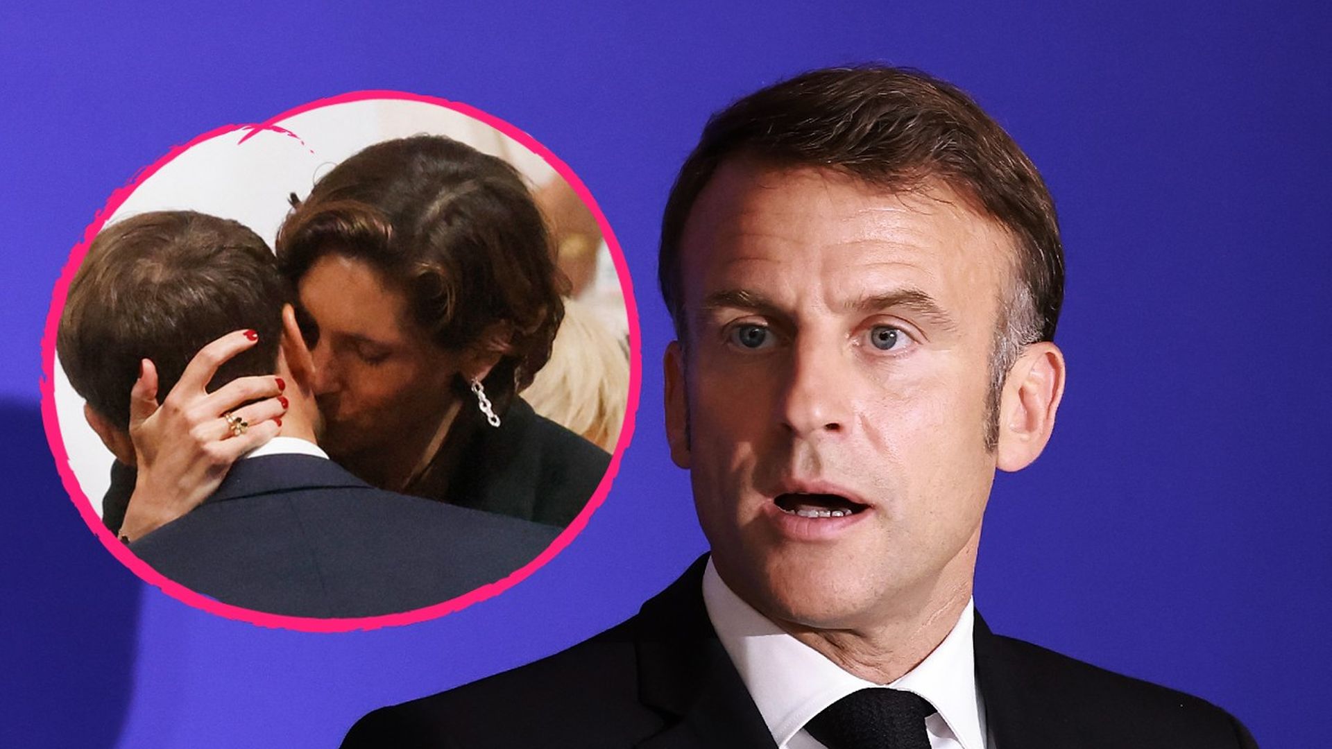 Nicht von seiner Frau: Emmanuel Macron wird abgeknutscht!