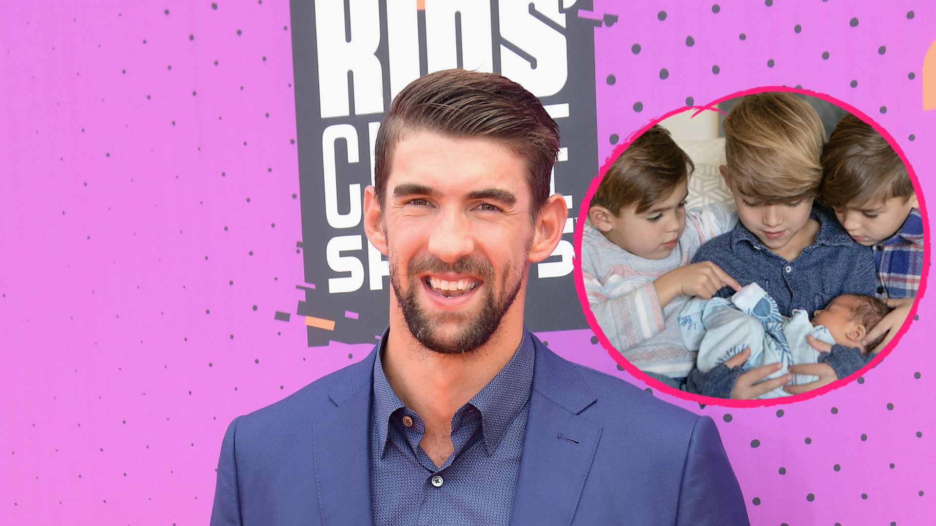 Süß: Michael Phelps teilt erstes Foto von seinen vier Söhnen